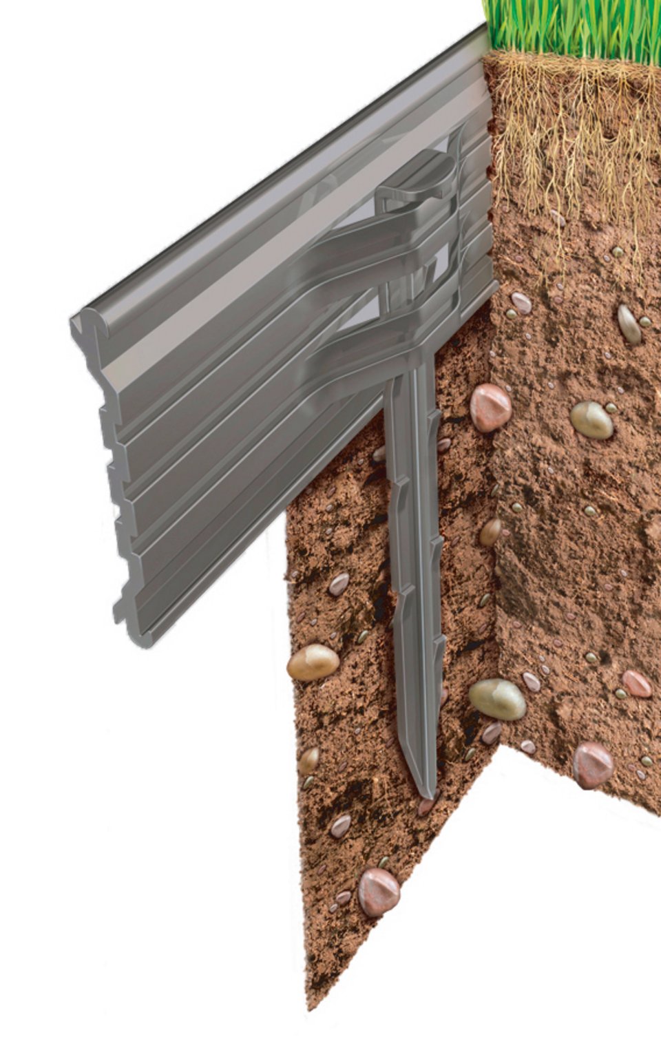 Rite-Edge bordure de parterre alu anthracite, 10 cm x 3 mm: Hortima